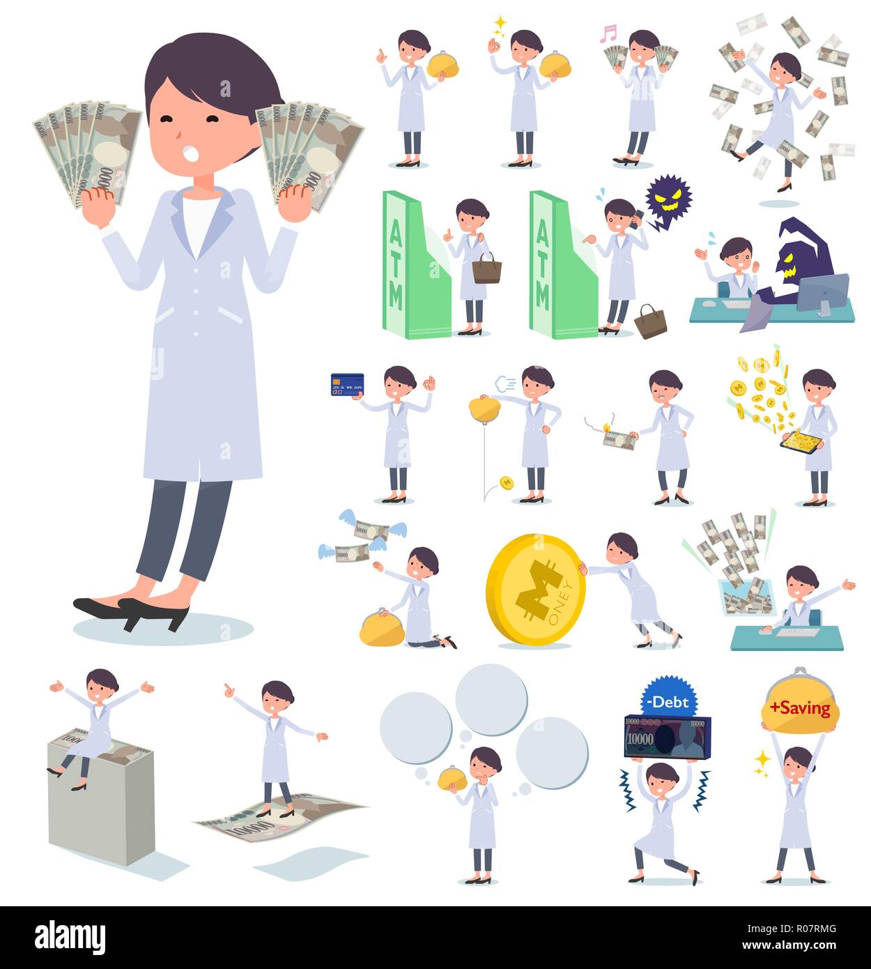 Scientist economy Stock Vector Images - Alamy