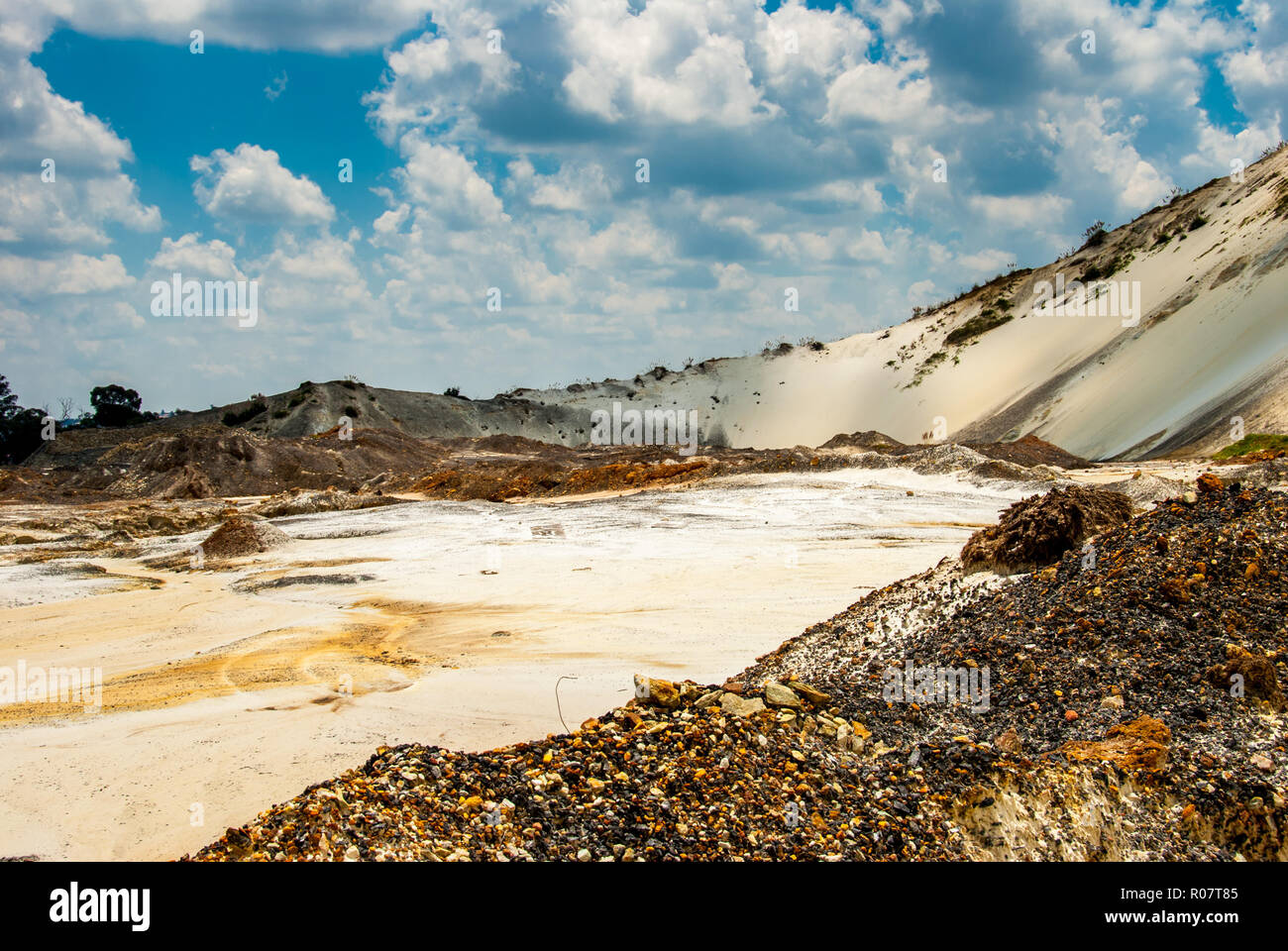 Gold mine dumps in South Africa Stock Photo - Alamy