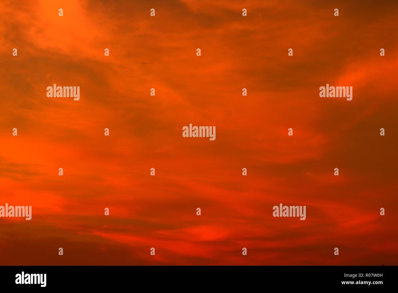 sky red in sunset and cloud, beautiful colorful evening nature space ...