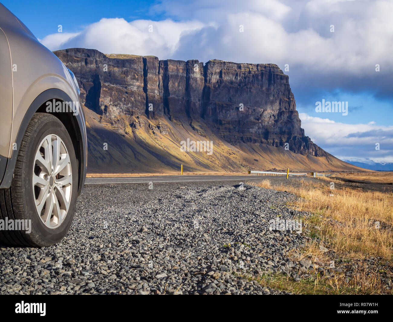 Number one road (route one) in Iceland Stock Photo - Alamy