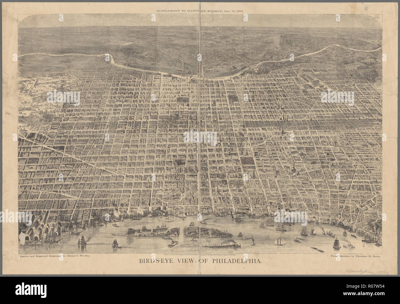 vintage landscape map Stock Photo - Alamy