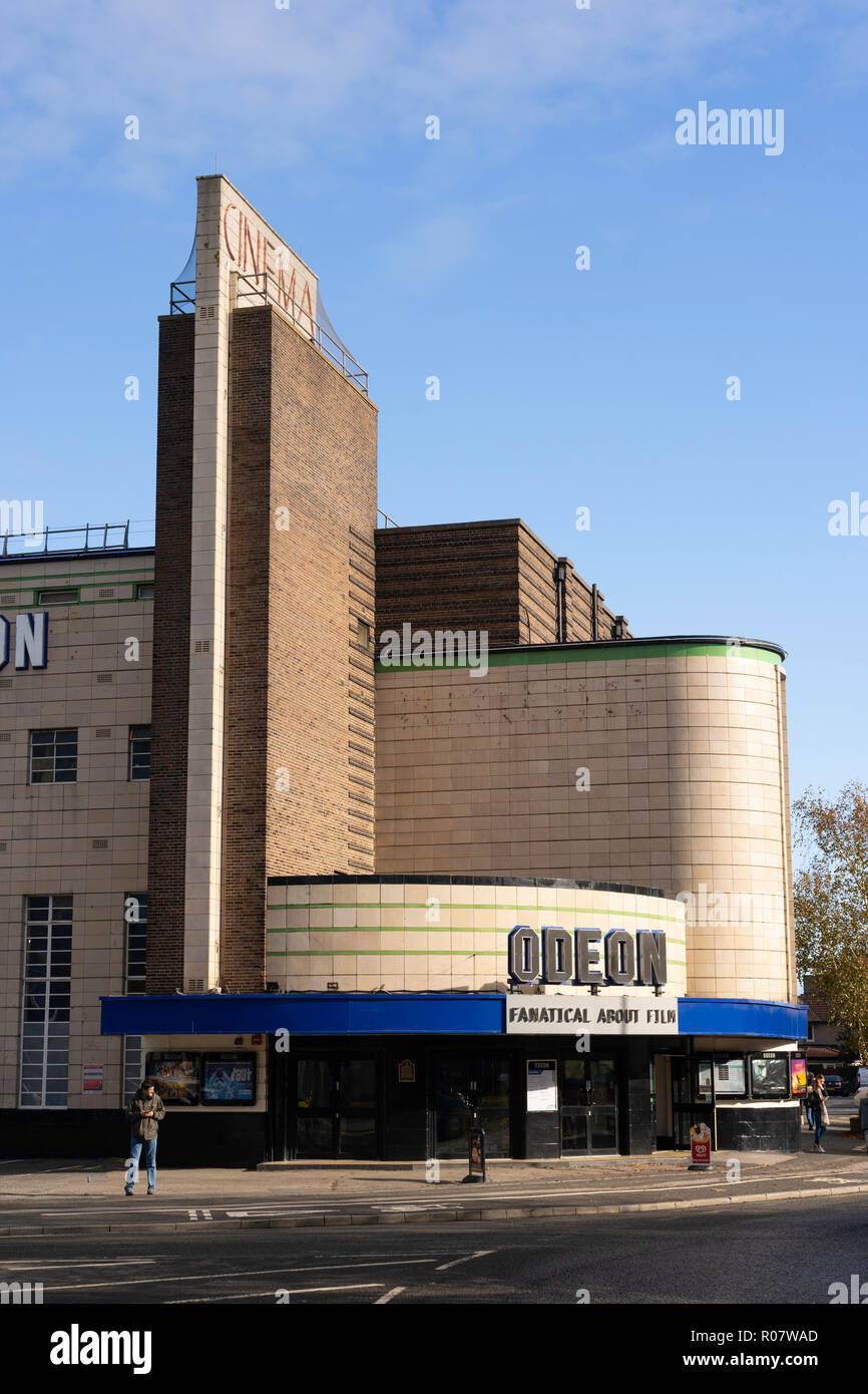 Odeon Movie Theatre exterior, Harrogate, North Yorkshire, England, UK ...