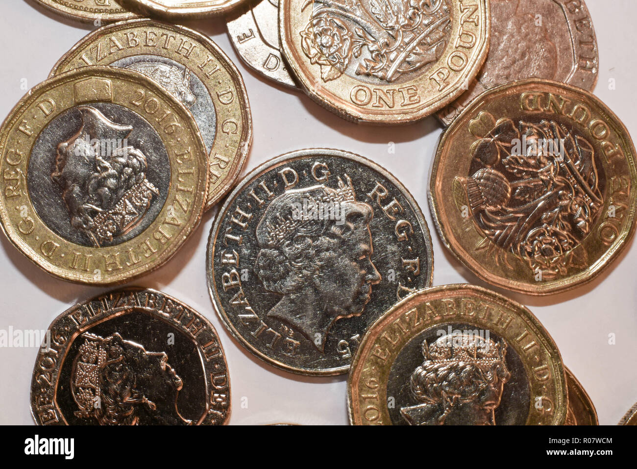 coins from the UK Stock Photo - Alamy