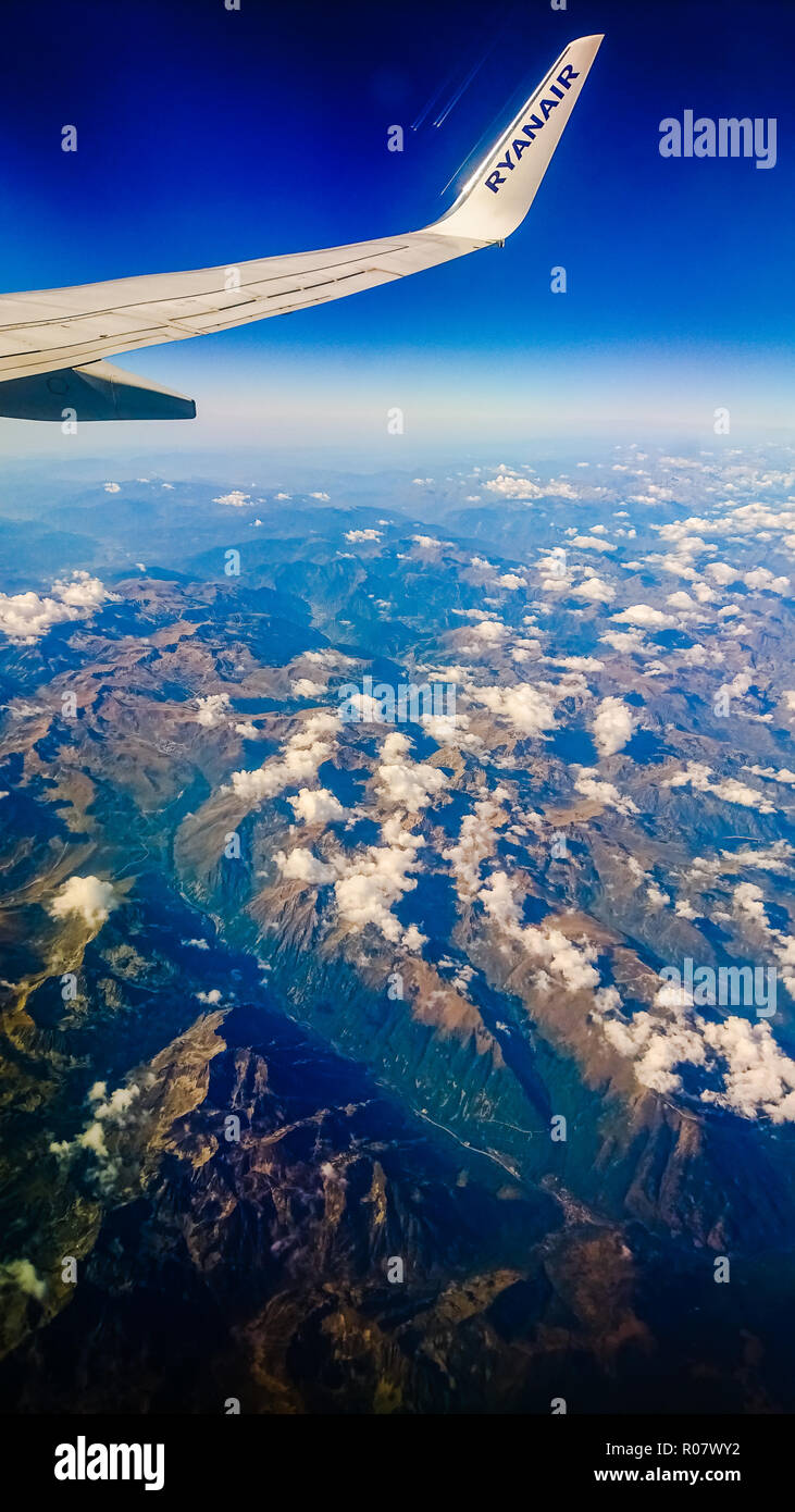 Flying over Switzerland Stock Photo - Alamy