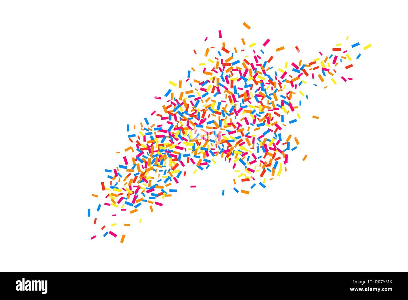 Colorful explosion of confetti. Grainy abstract multicolored texture ...