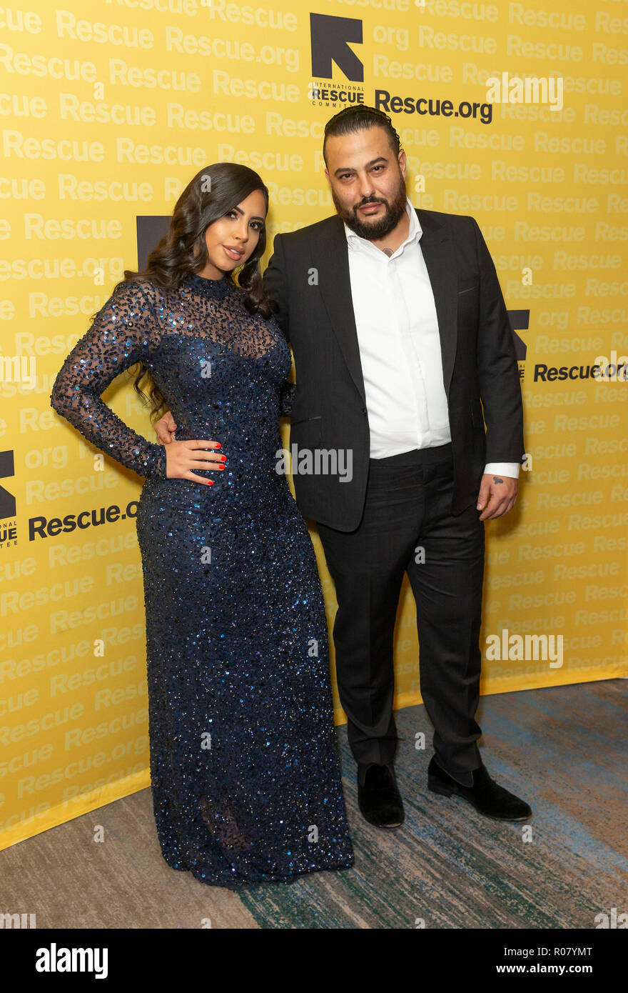 New York, United States. 01st Nov, 2018. Dina Rabadi and Ahmad Balshe ...