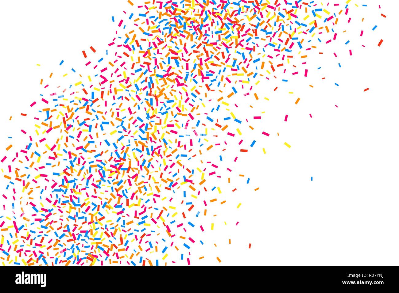 Colorful explosion of confetti. Grainy abstract multicolored texture ...