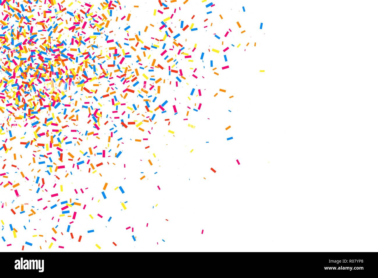 Colorful explosion of confetti. Grainy abstract multicolored texture ...