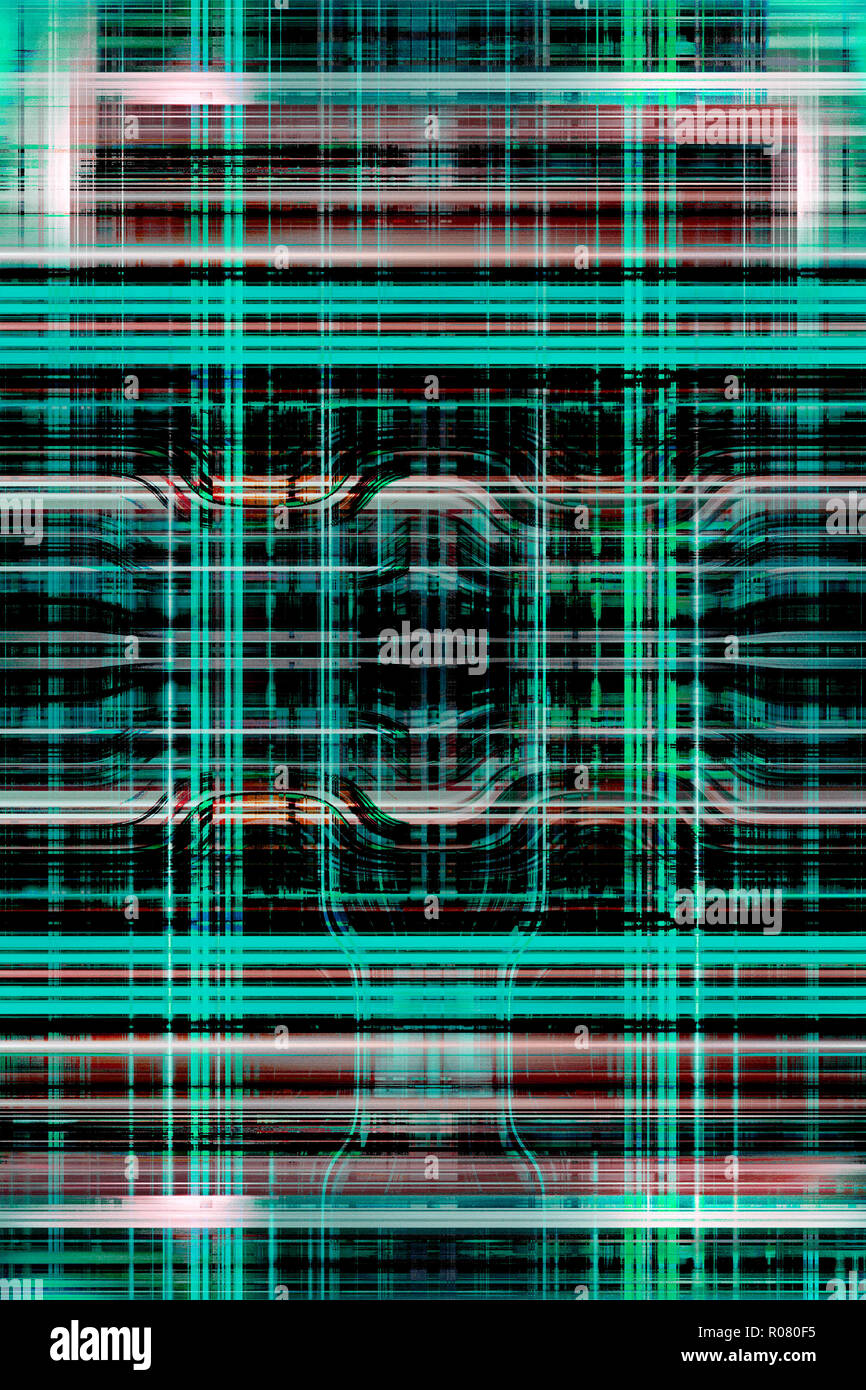 Green light trails grid on a black background Stock Photo - Alamy