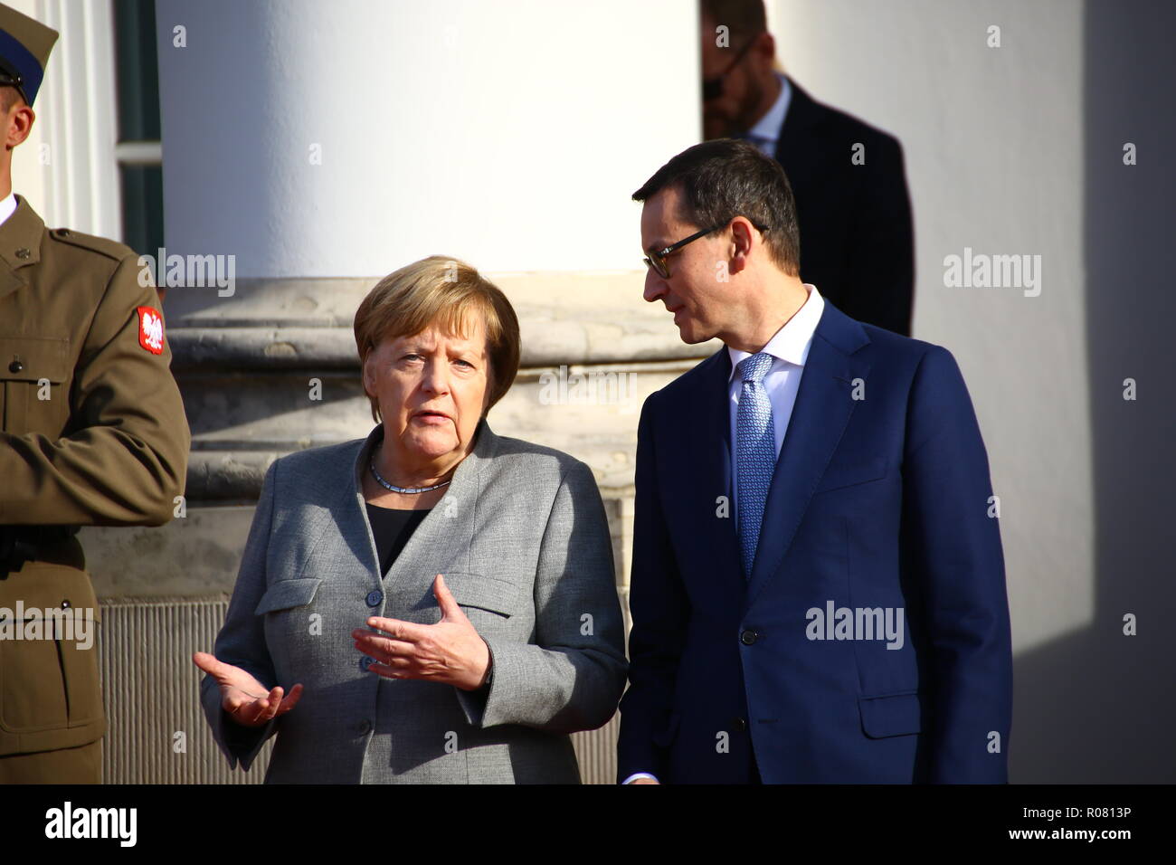 Warsaw, Poland. 02nd Nov, 2018. German Chancellor Angela Merkel ...