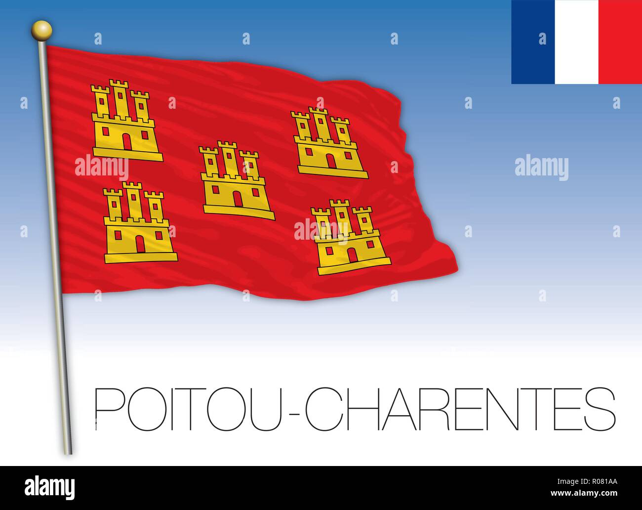 Poitou charentes flag Stock Vector Images - Alamy