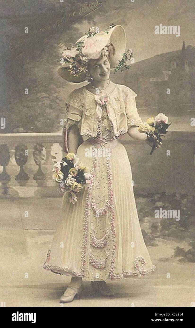 beautiful photo of a vintage victorian lady in period costume dress ...