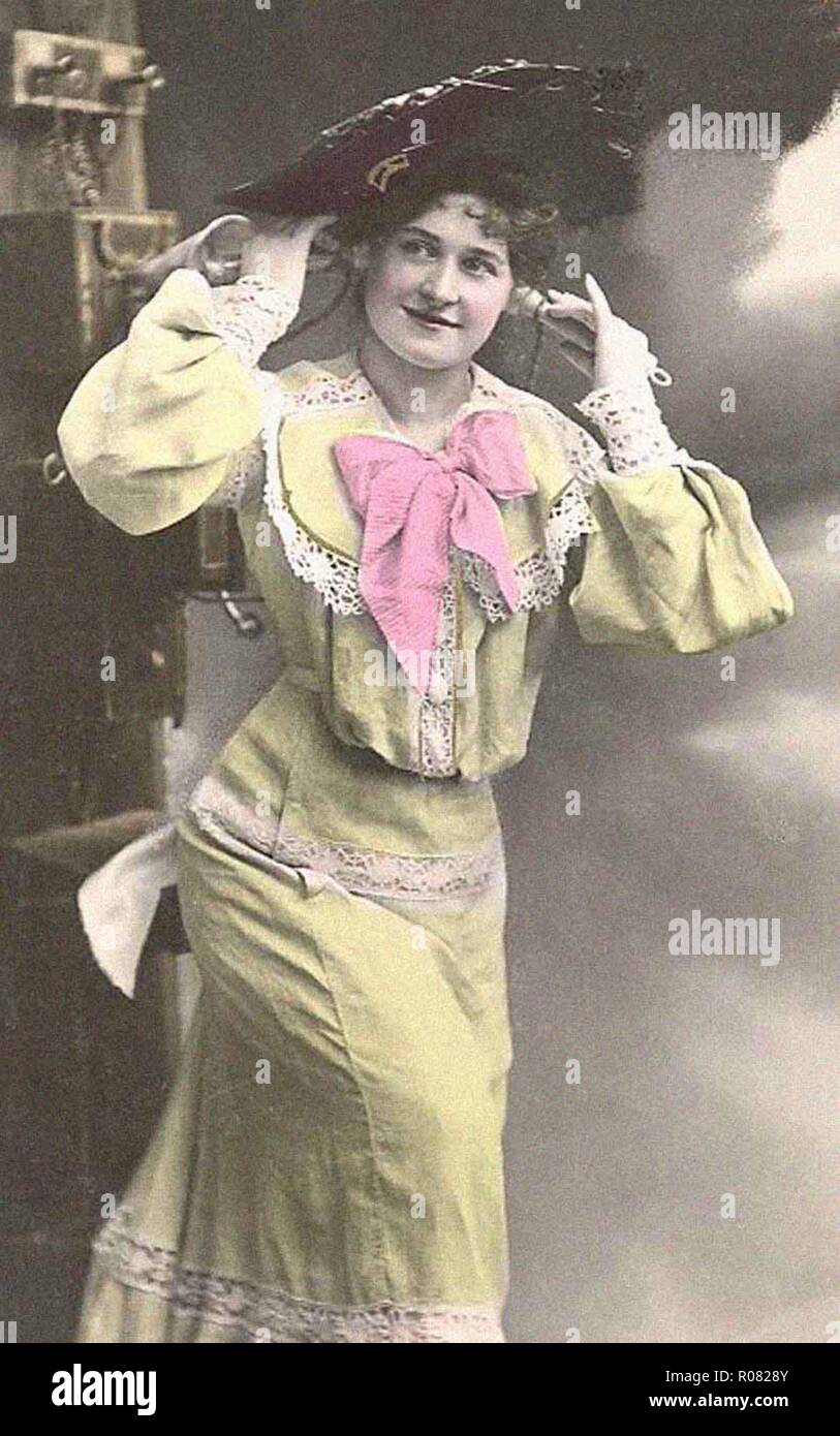 beautiful photo of a vintage victorian lady in period costume dress ...