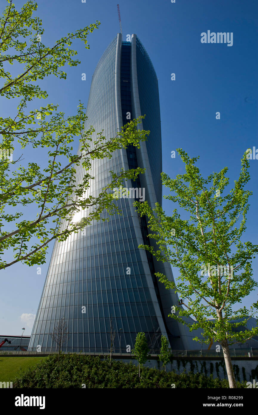 Torre hadid 185 m designed by zaha hadid hi-res stock photography and ...