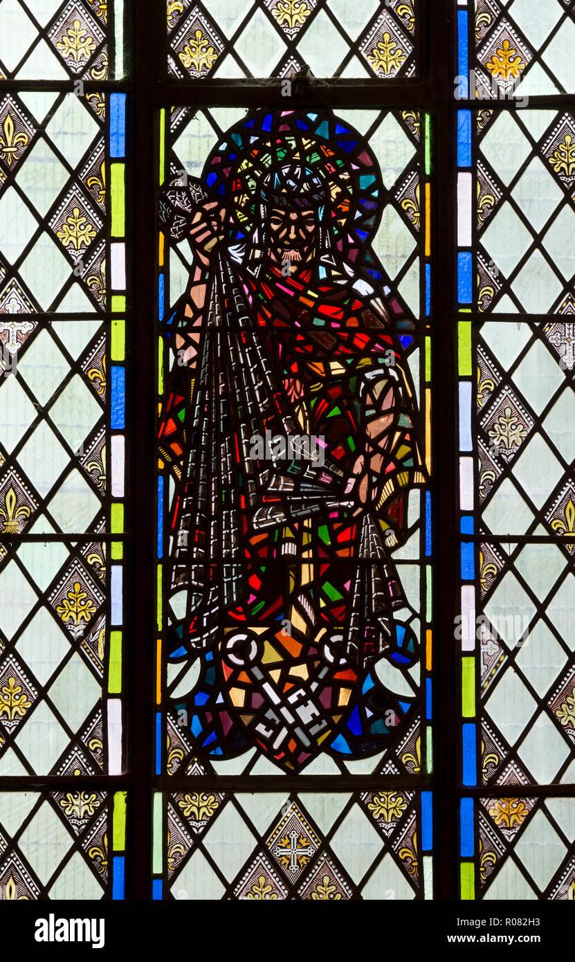 Saint Peter stained glass by Anthony Macrae, St. Peter and St. Paul`s ...