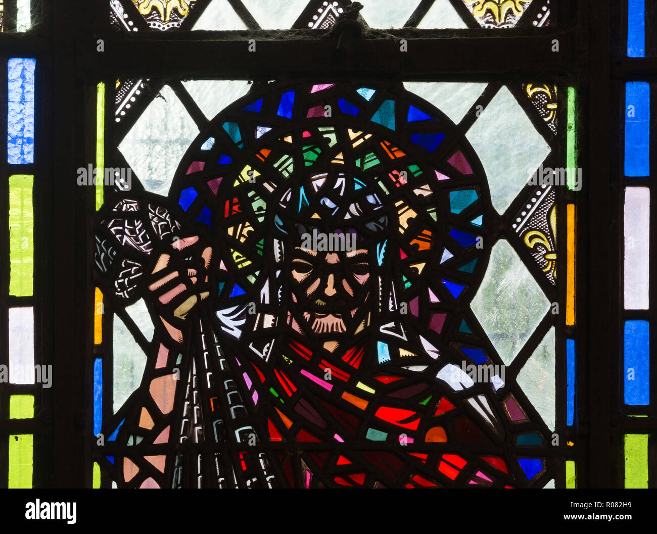 Saint Peter stained glass by Anthony Macrae, St. Peter and St. Paul`s ...