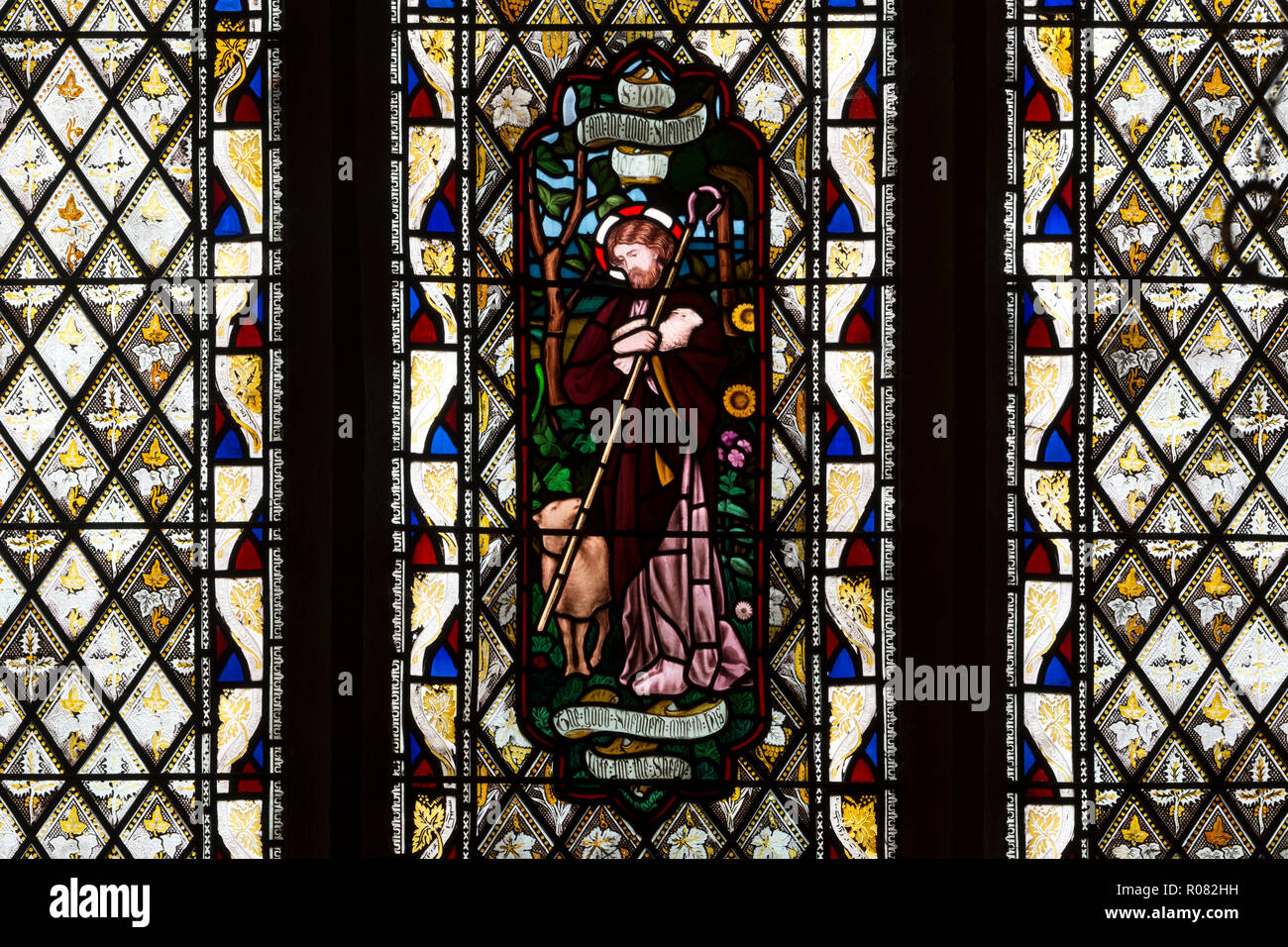 The Good Shepherd stained glass by Anthony Macrae, St. Peter and St ...