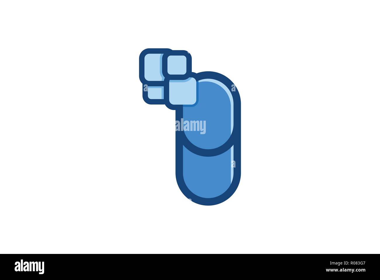 Medical Capsule Digital Logo Designs Inspiration, Vector Illustration ...