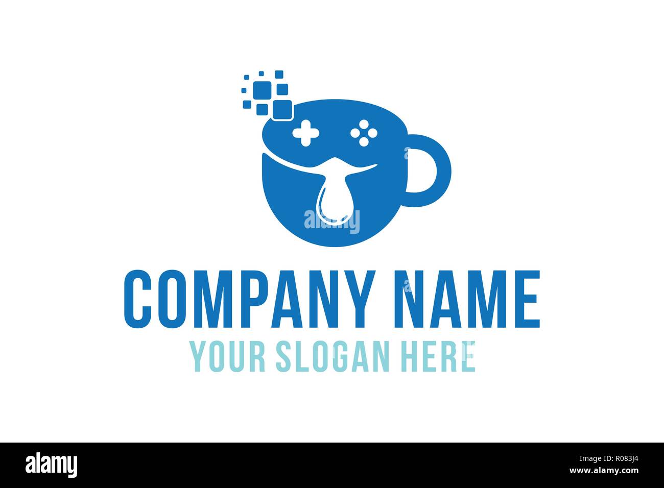 Coffee Game Logo Designs Inspiration, Vector Illustration Stock Vector ...