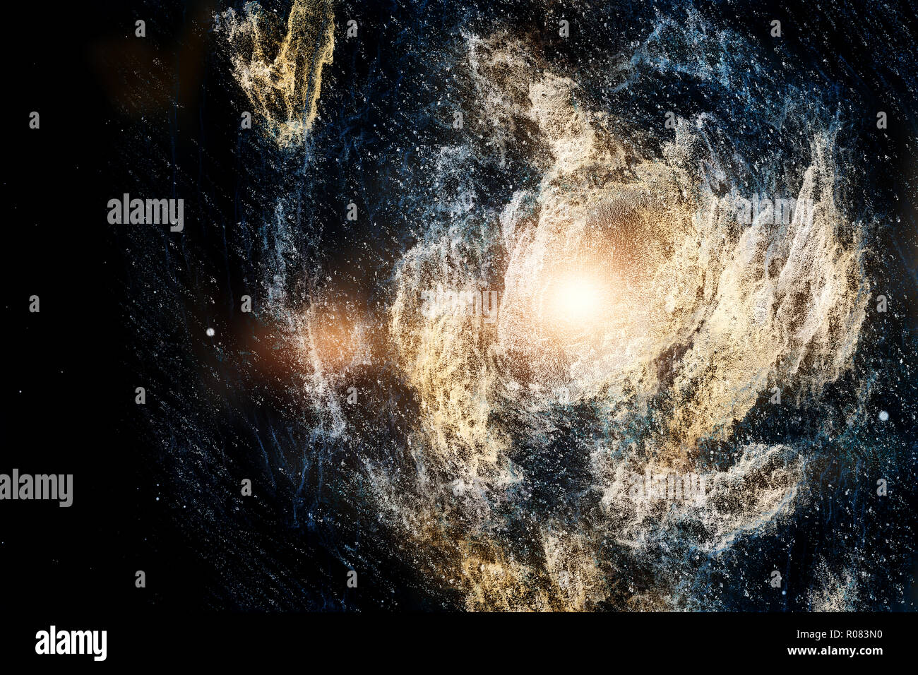 3d rendering, Brilliant nebula Stock Photo - Alamy