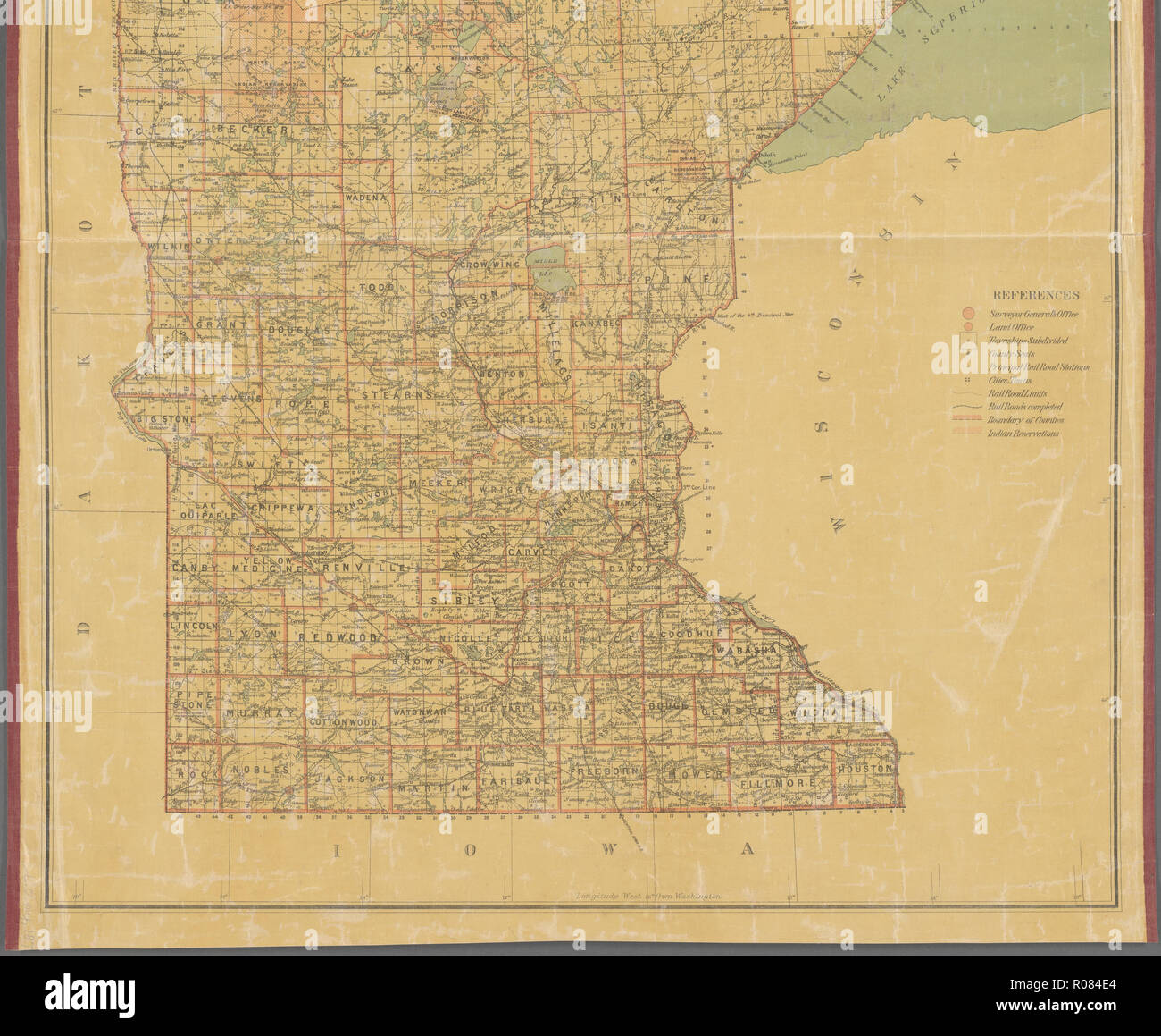 vintage landscape map Stock Photo - Alamy