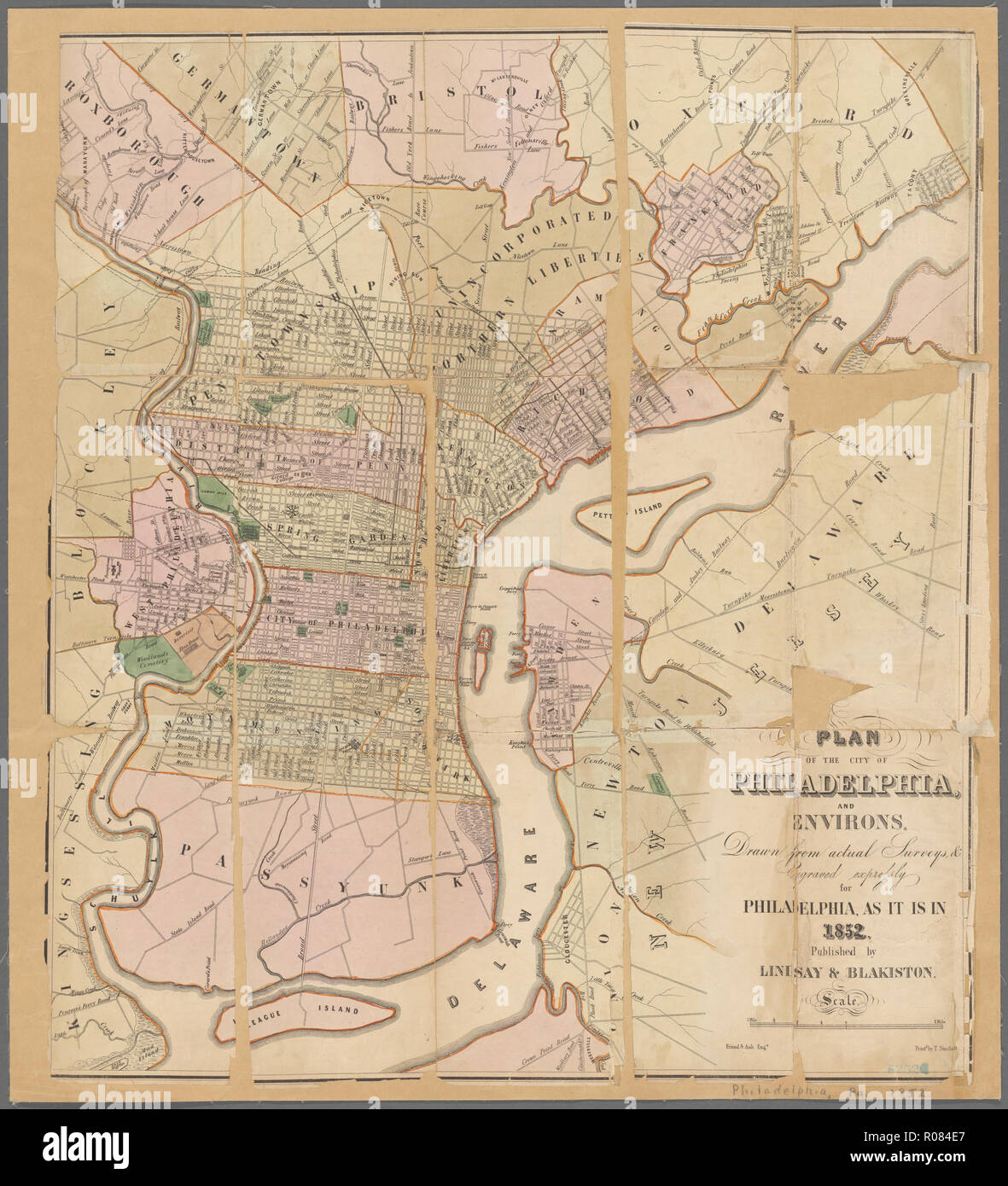 vintage landscape map Stock Photo - Alamy