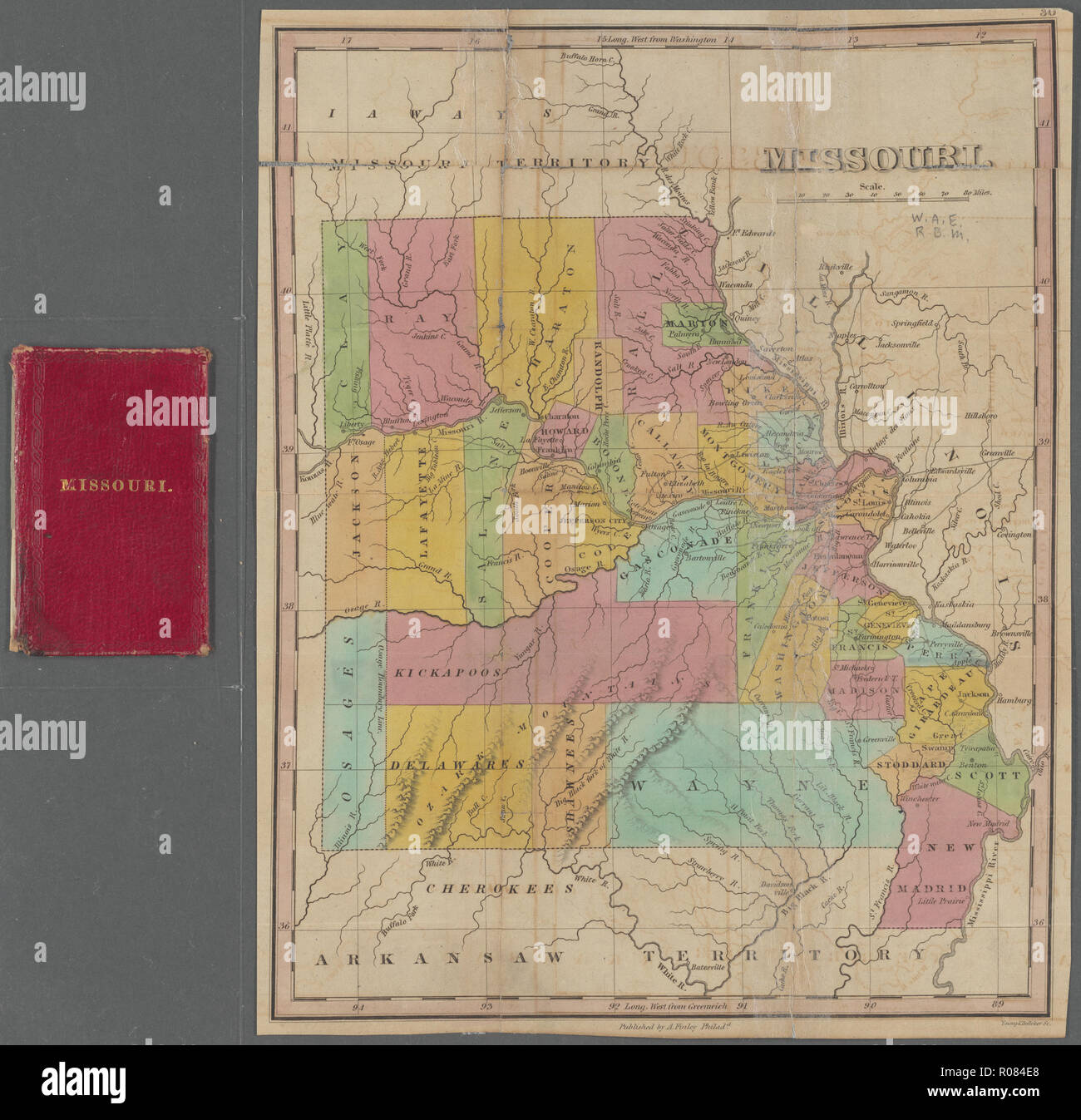 vintage landscape map Stock Photo - Alamy