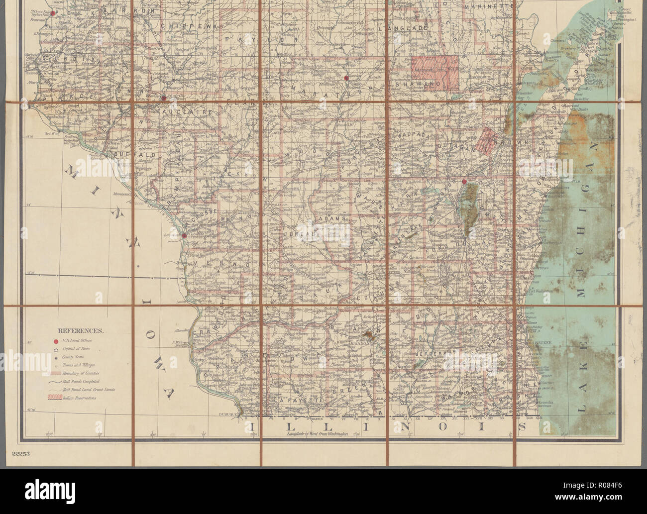 vintage landscape map Stock Photo - Alamy