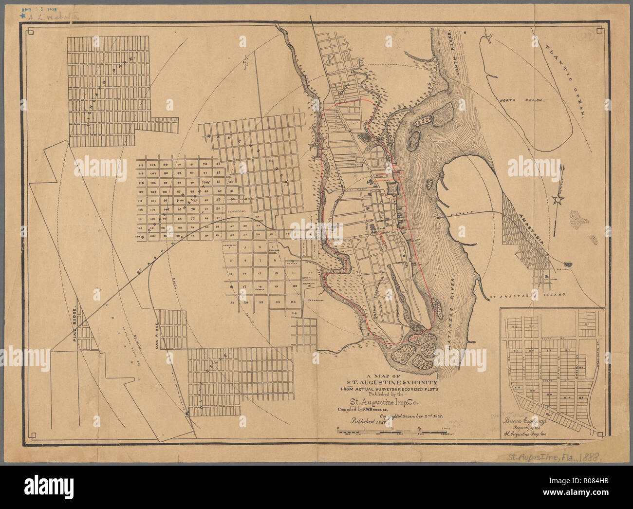 vintage landscape map Stock Photo - Alamy