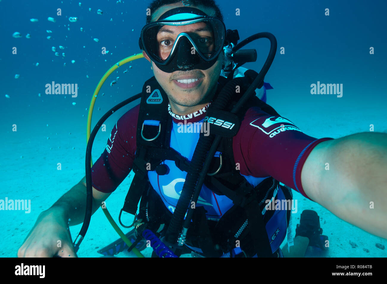 Diving the Maldives Stock Photo - Alamy