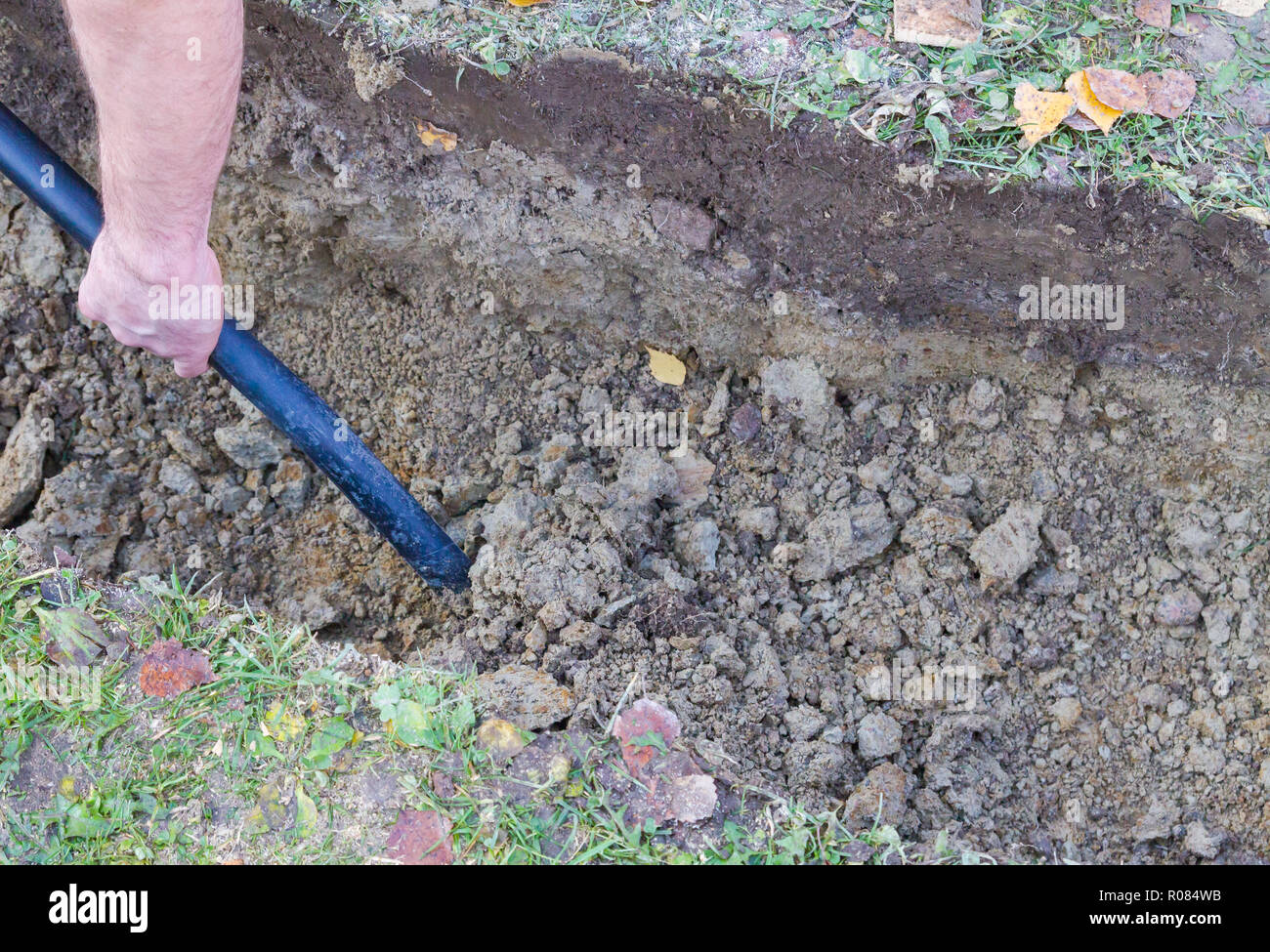 Man digging clay garden hi-res stock photography and images - Alamy
