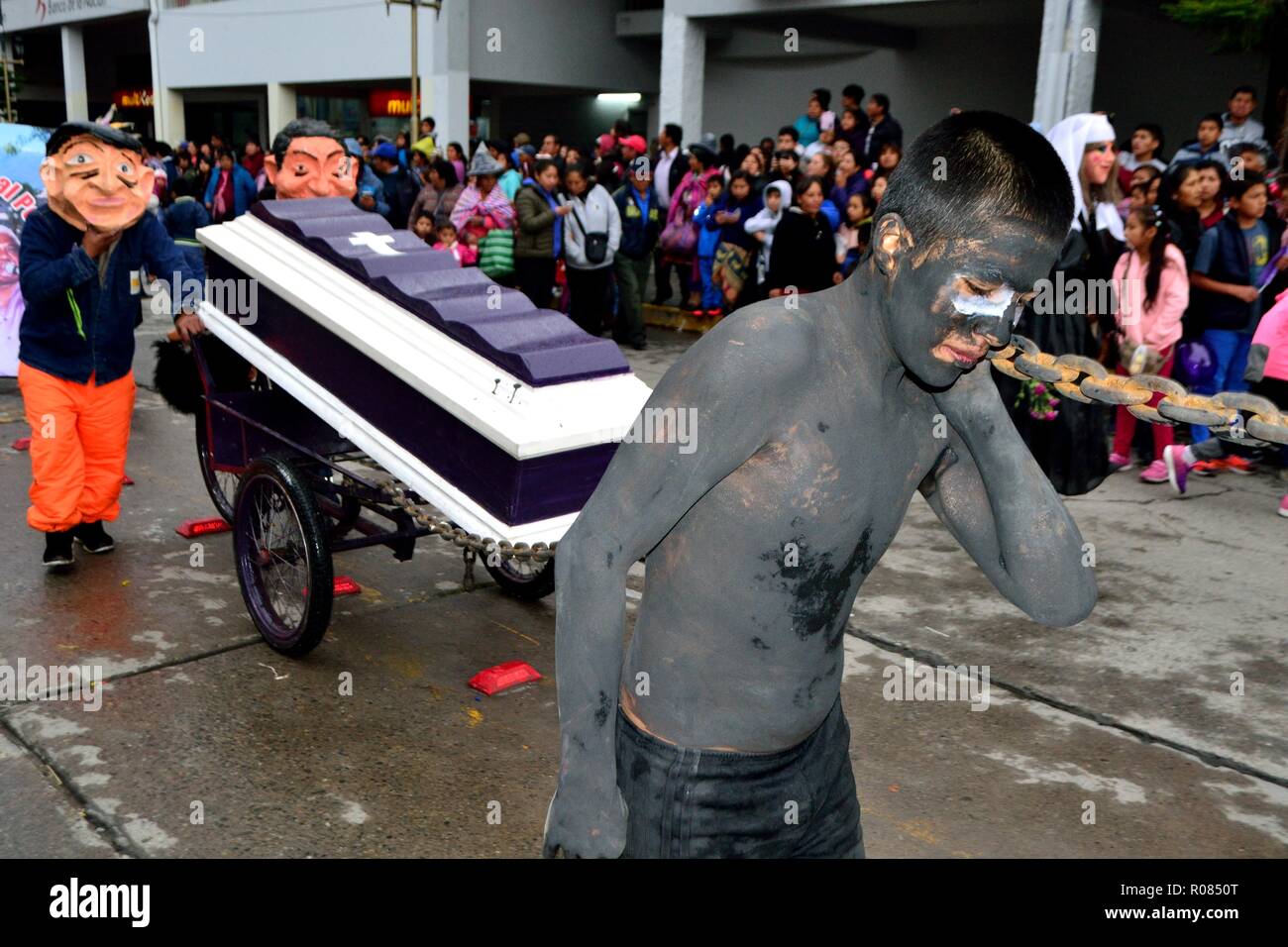 Funeral - Virgen de la Candelaria - Carnival in HUARAZ. Department of ...
