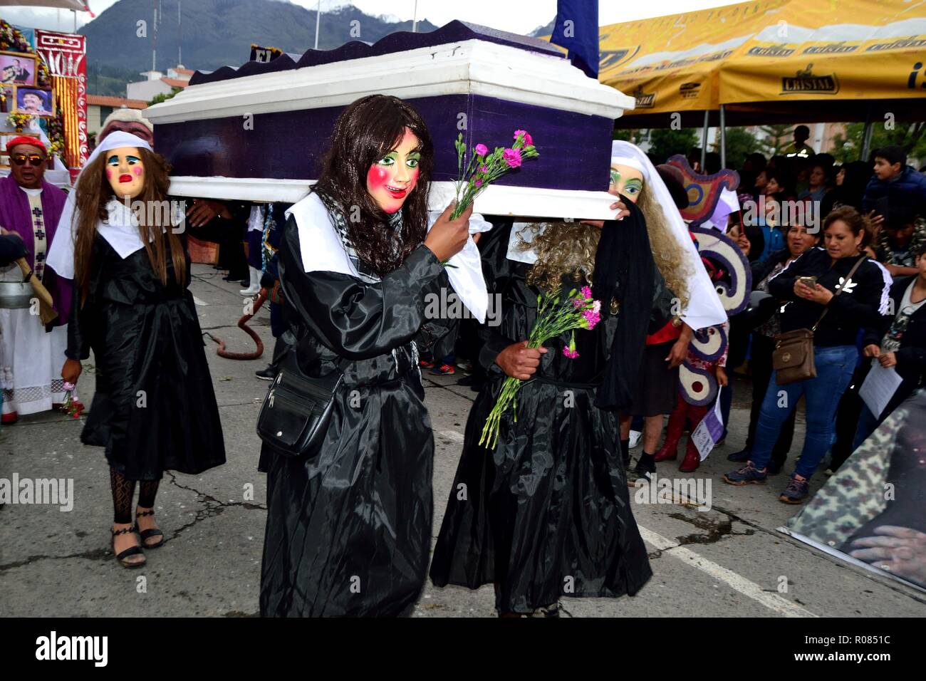 Funeral - Virgen de la Candelaria - Carnival in HUARAZ. Department of ...