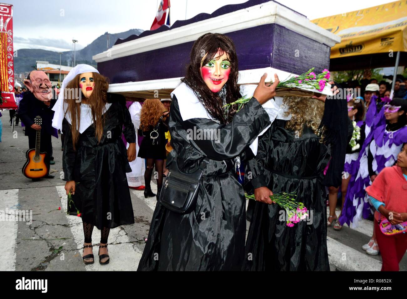 Funeral - Virgen de la Candelaria - Carnival in HUARAZ. Department of ...