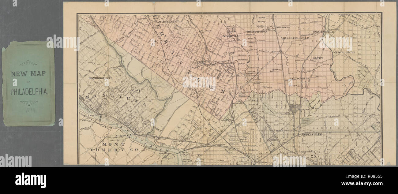 vintage landscape map Stock Photo - Alamy