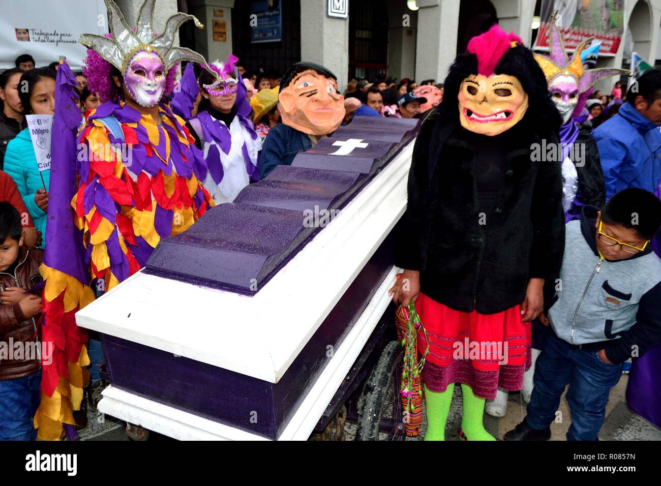 Funeral - Virgen de la Candelaria - Carnival in HUARAZ. Department of ...