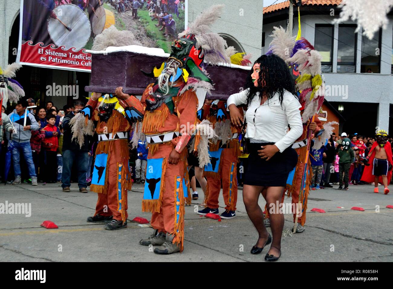 Funeral - Virgen de la Candelaria - Carnival in HUARAZ. Department of ...