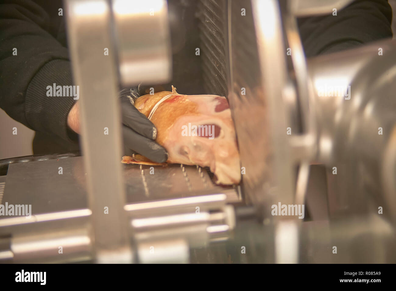Ham slicing machine High Resolution Stock Photography and Images - Alamy
