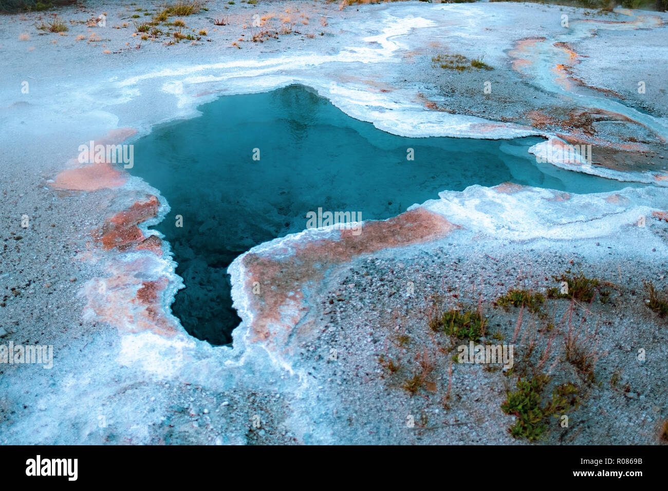 Blue Geyser, Yellowstone Stock Photo - Alamy