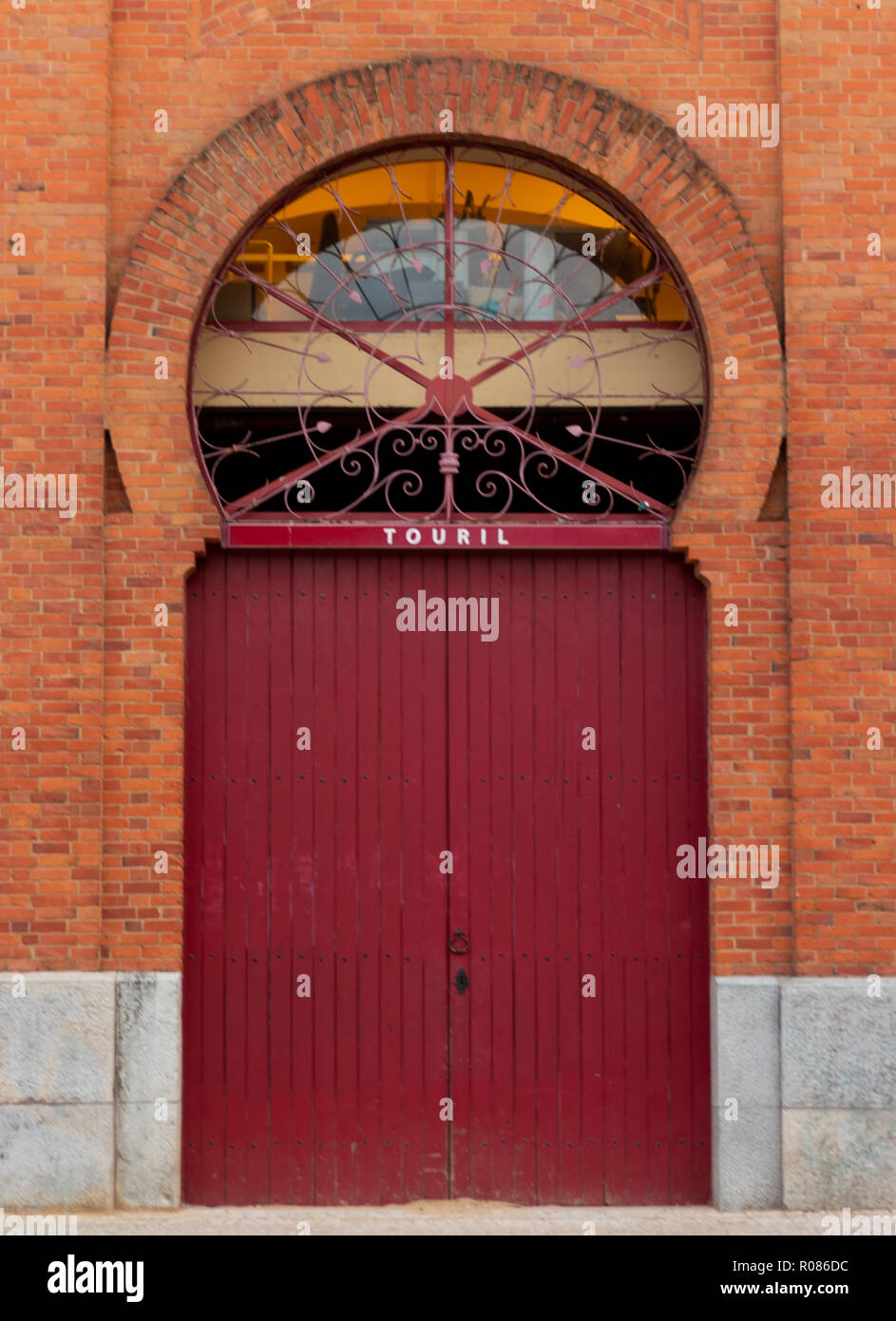 Bull entrance to bull fight arena, old archicheture Stock Photo - Alamy