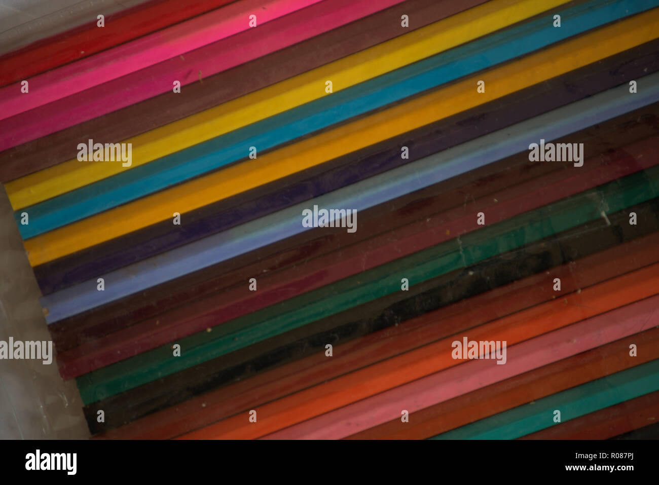 Colorful array of pencils Stock Photo - Alamy