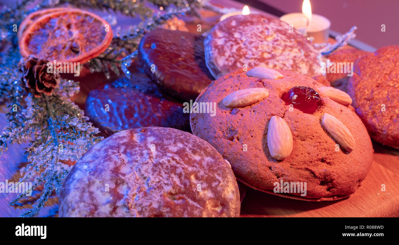Gingerbread the famous German lebkuchen for Christmas Stock Photo - Alamy