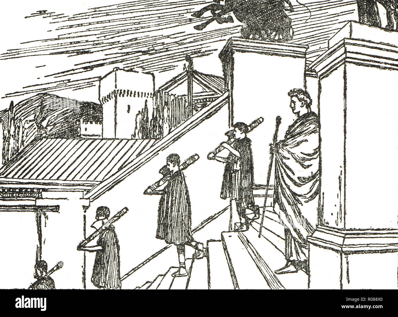 A Consul and Lictors in Ancient Rome Stock Photo - Alamy