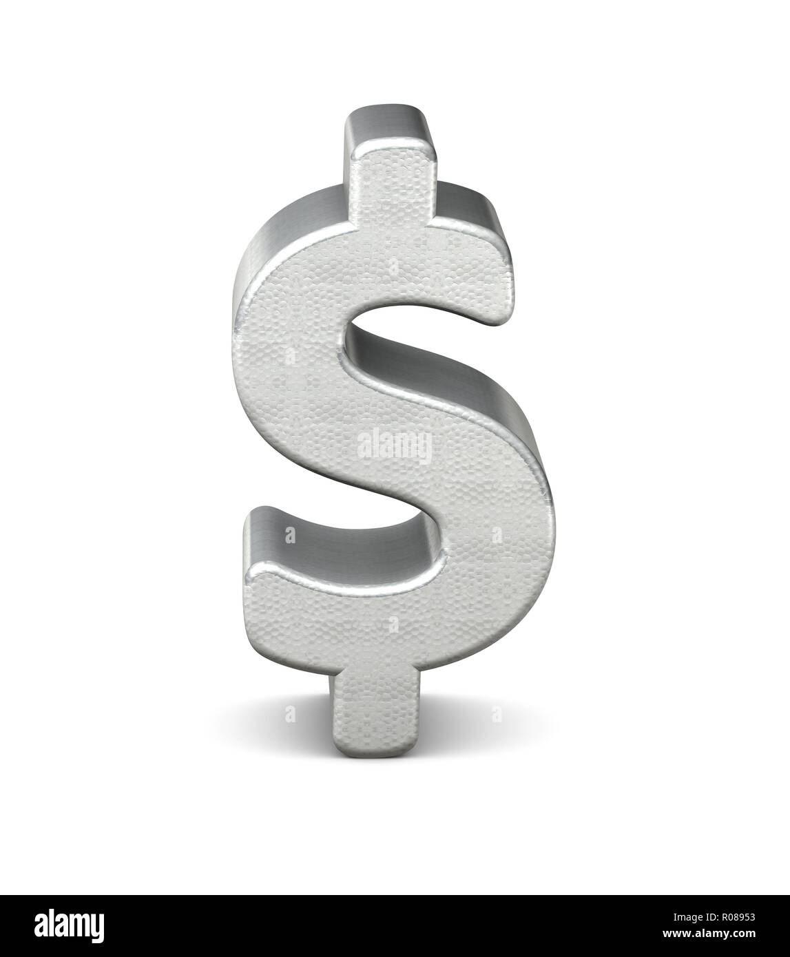 symbol dollar silver 3d structure Stock Photo - Alamy