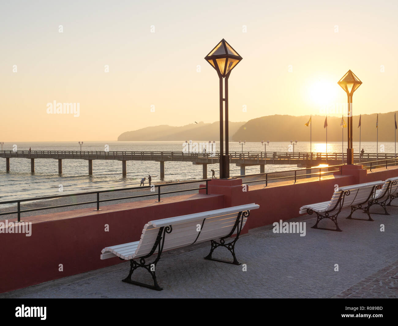 morning at the beach Stock Photo - Alamy