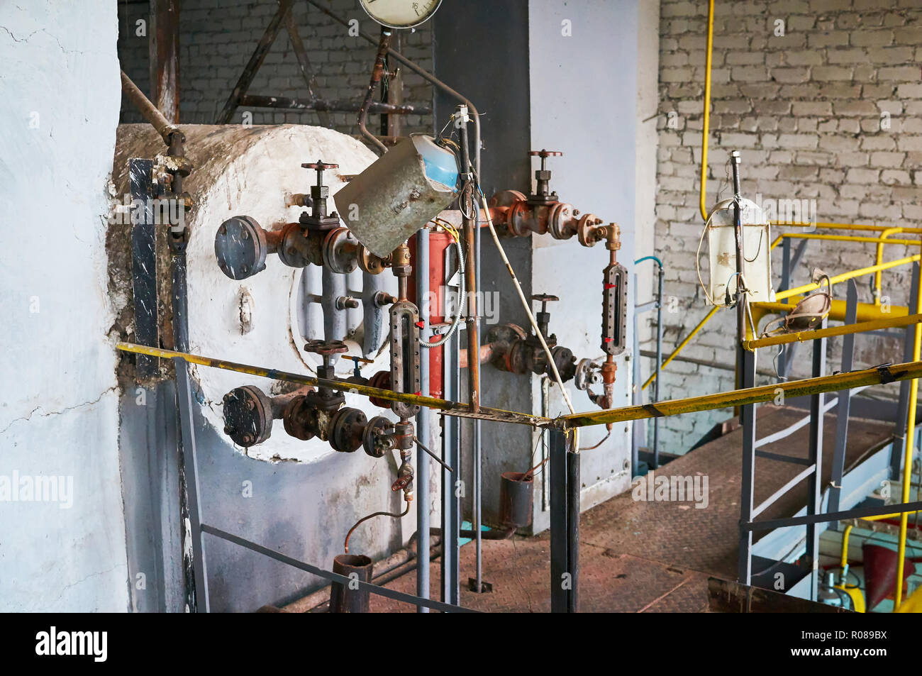 Chimney flue boiler hi-res stock photography and images - Alamy