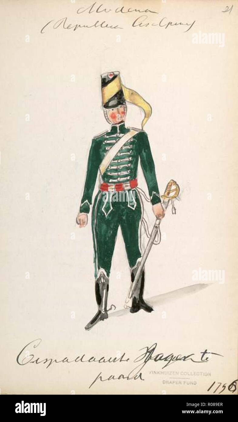 Italian army uniform 1800 hi-res stock photography and images - Alamy