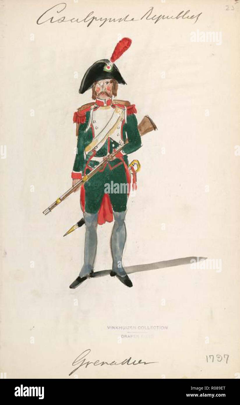 vintage artwork of a soldier or soldiers in the italian army Stock ...
