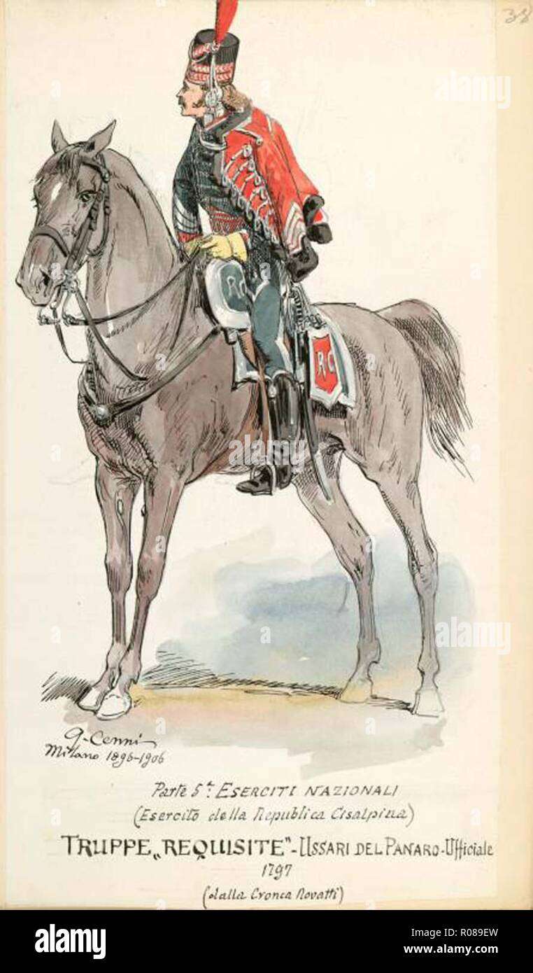 vintage artwork of a soldier or soldiers in the italian army Stock ...