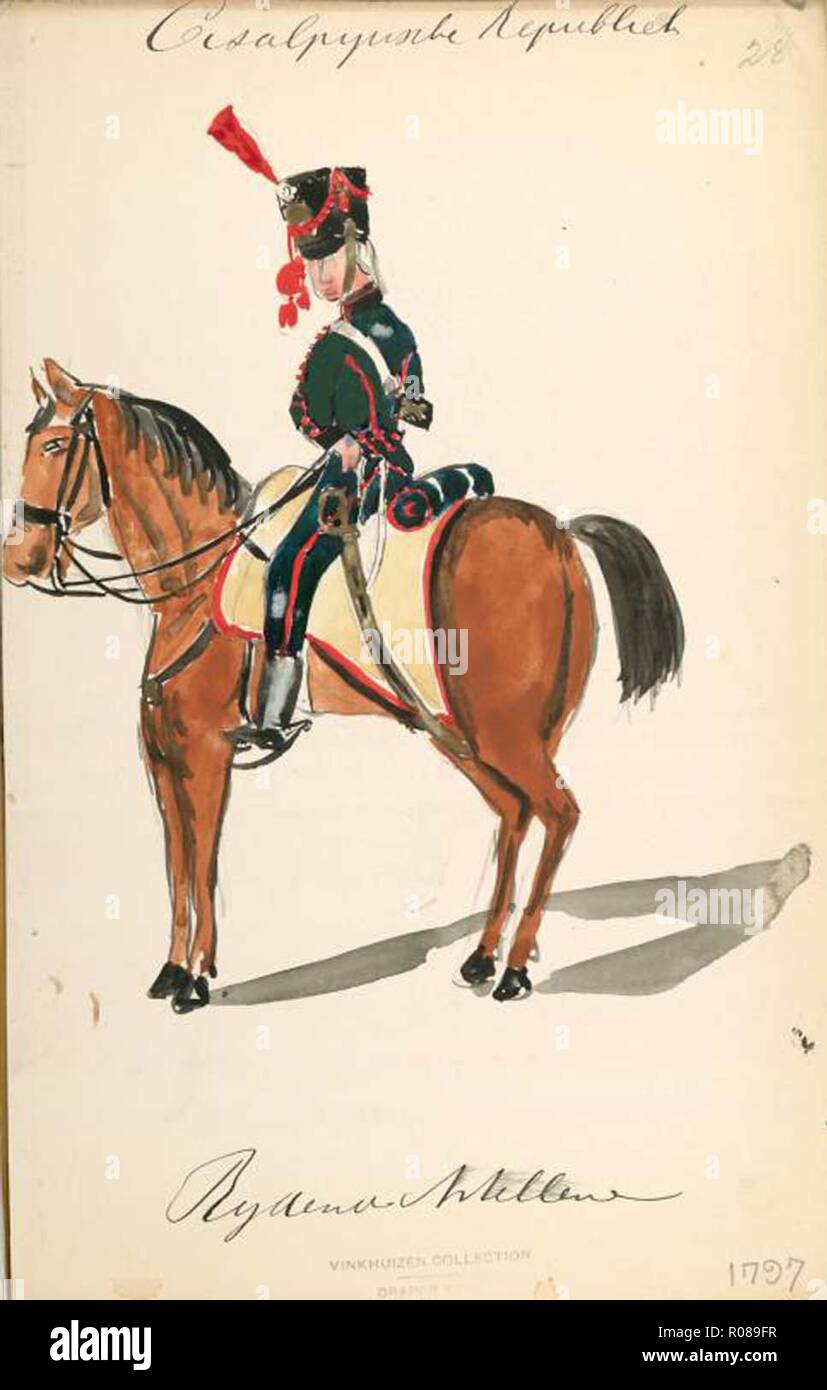 vintage artwork of a soldier or soldiers in the italian army Stock ...